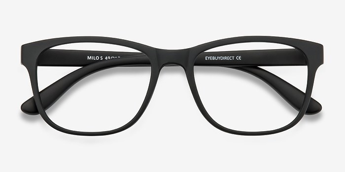 Milo | Matte Black Plastic Eyeglasses | EyeBuyDirect